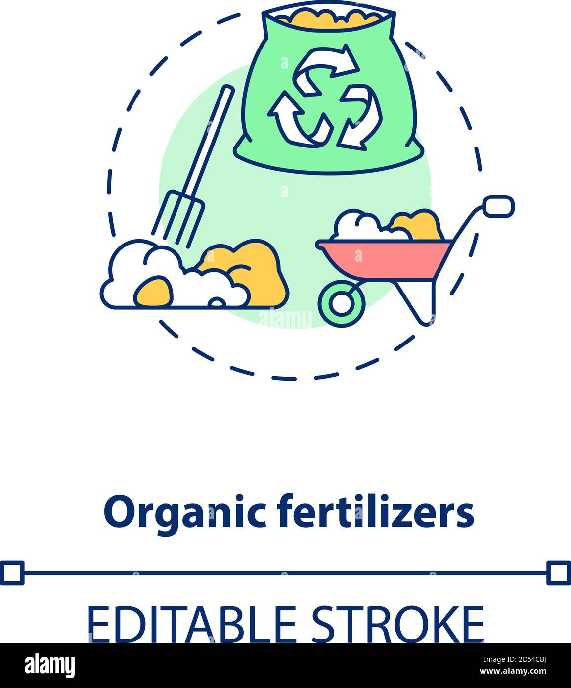 Organic fertilizers concept icon Stock Vector Image & Art - Alamy