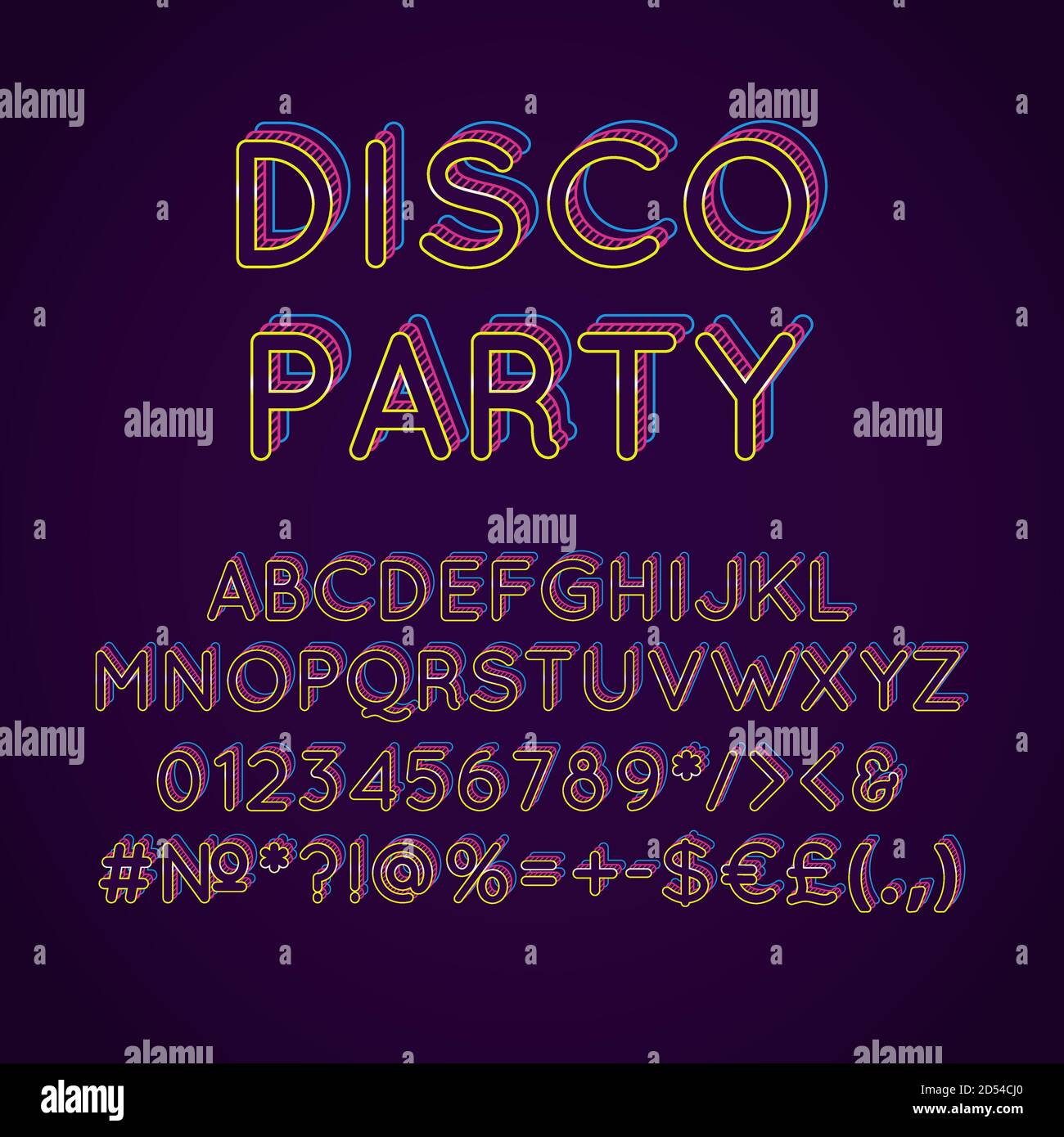 Disco Font High Resolution Stock Photography and Images - Alamy