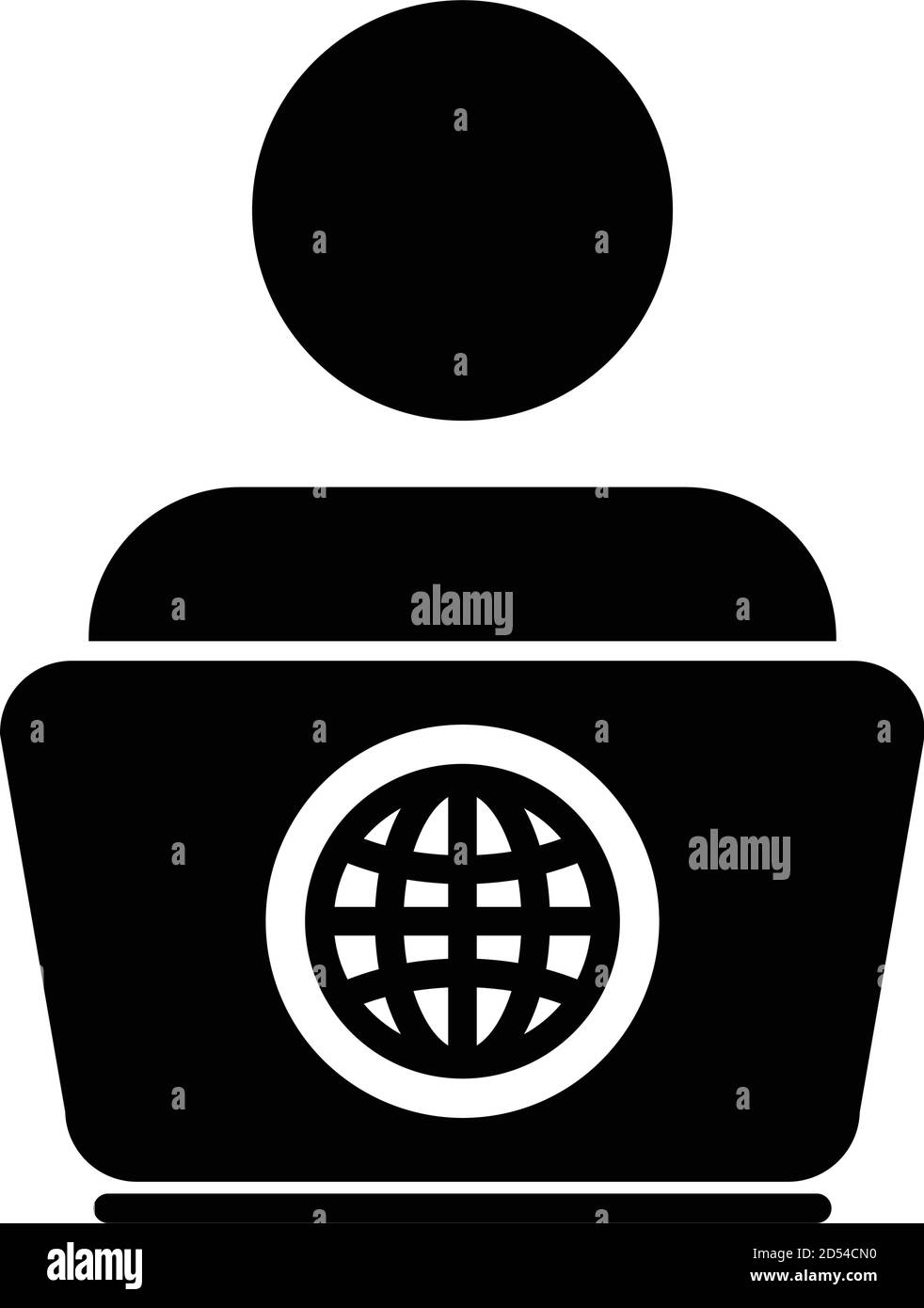 Support worker flat color Stock Vector Images - Alamy