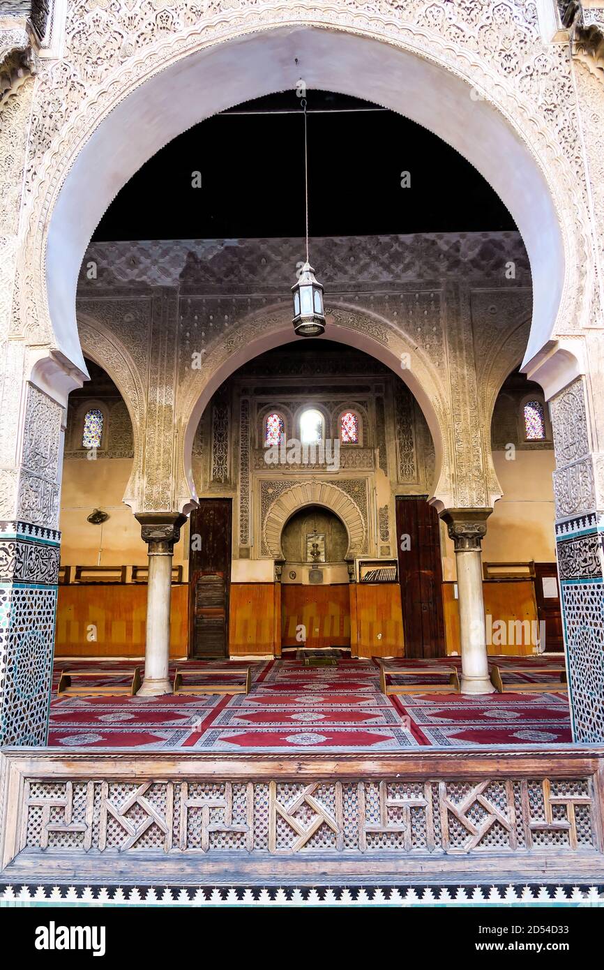 mosque in fes morocco, photo as background Stock Photo - Alamy