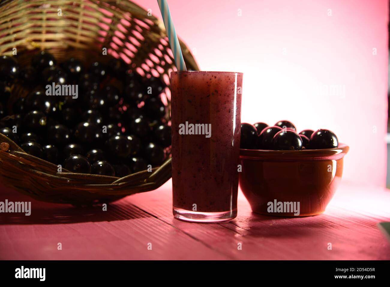 Fruits and jaboticaba juice. Jabuticaba juice is indicative of high ...