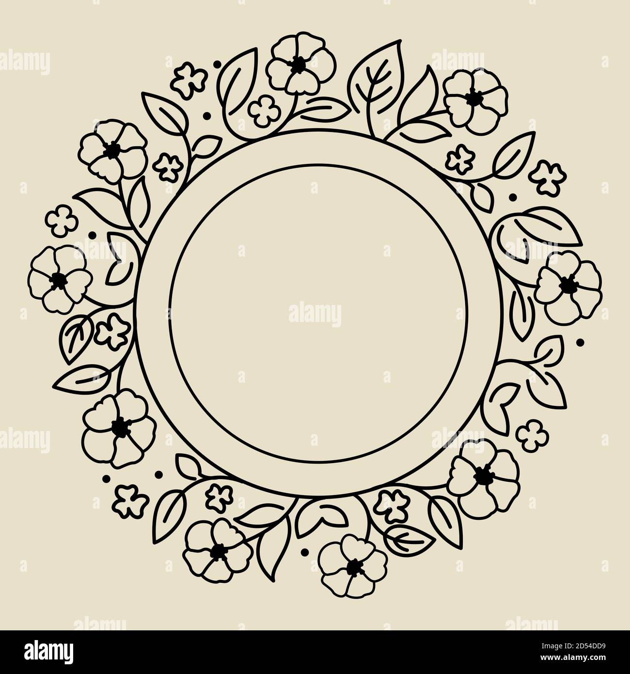 Round flourish frame Stock Vector Image & Art - Alamy