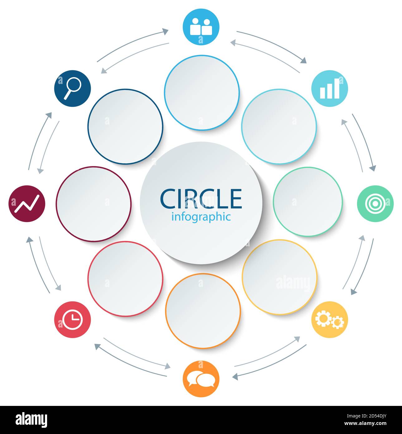 Abstract round infographics 8 step. Business template presentation ...