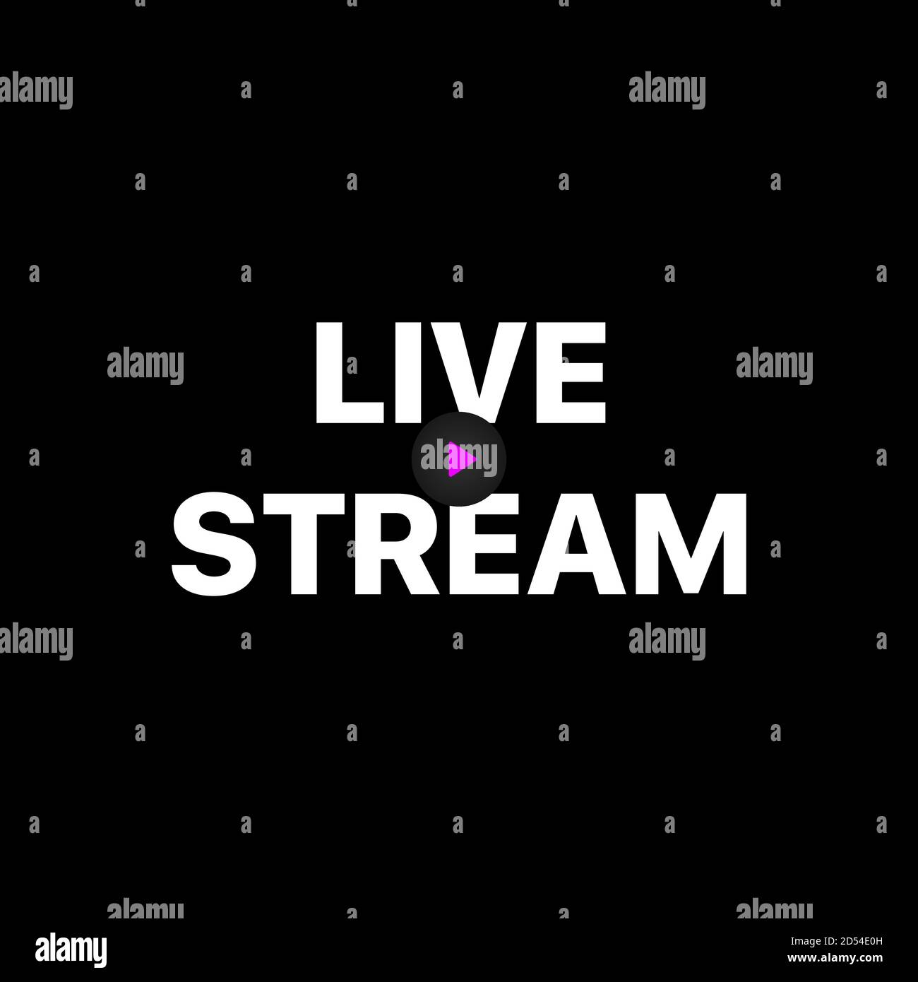 Live Stream Lower Third With Play Icon Stock Vector Image & Art - Alamy