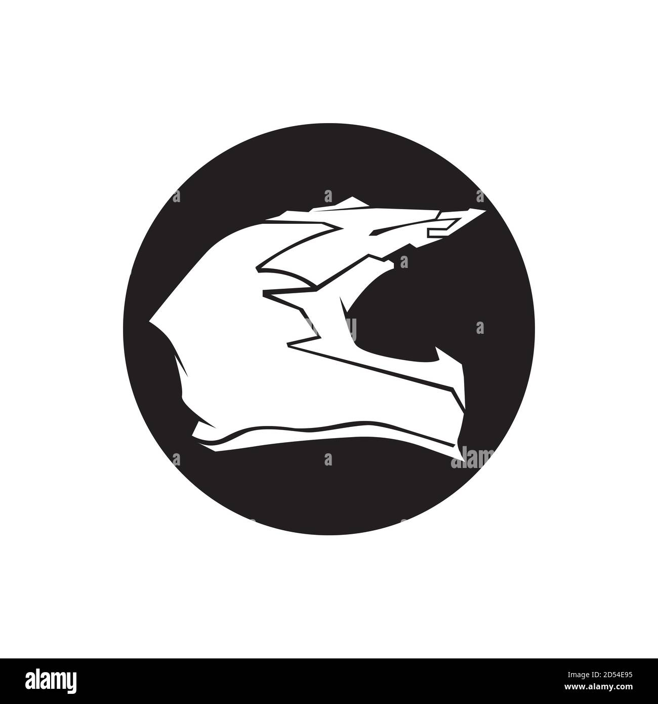 Helmet cross icon vector illustration template design Stock Vector ...