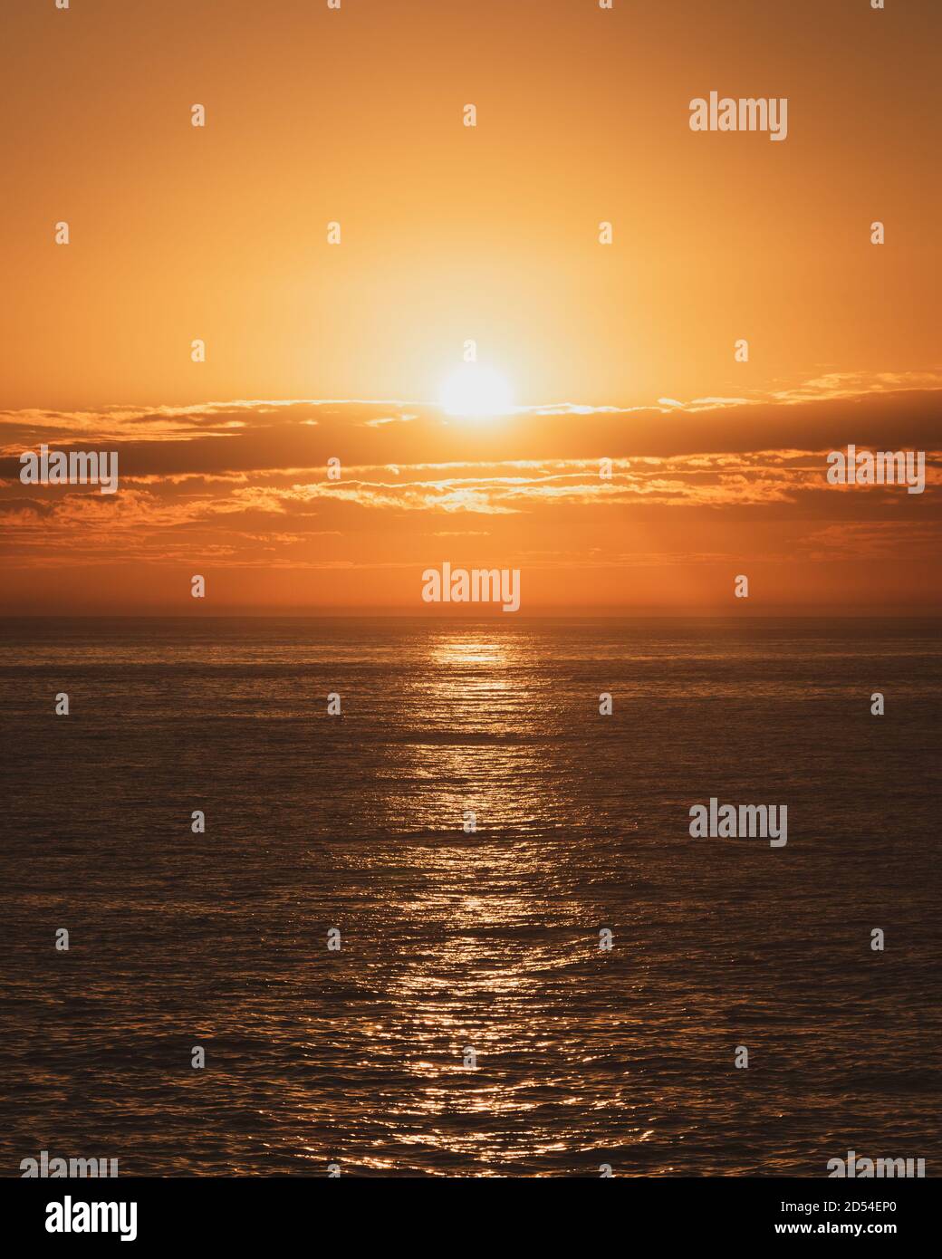 Sunrise over the Atlantic Ocean in Portland, Maine Stock Photo - Alamy