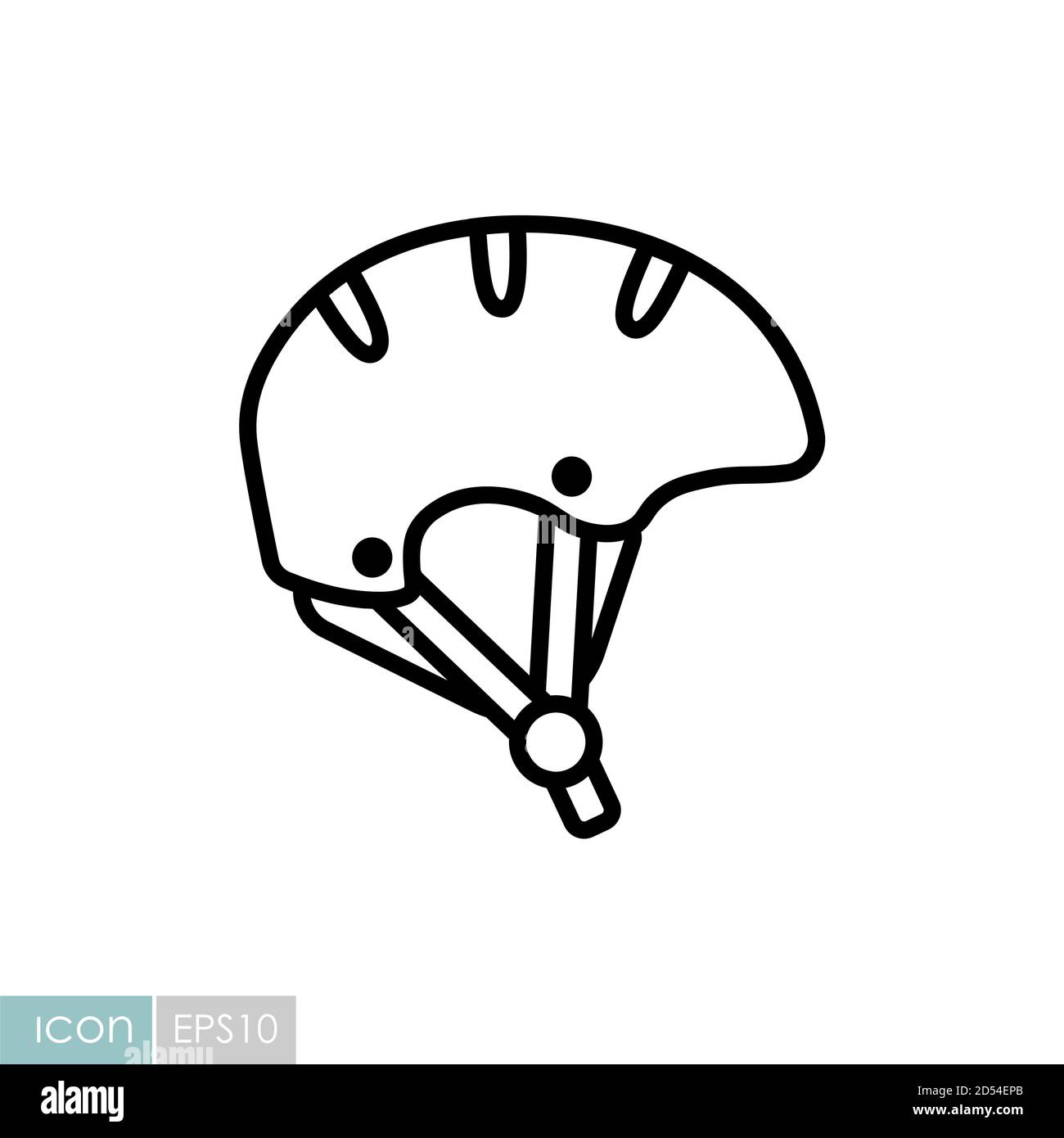 Helmet for skiing, snowboarding, extreme sports and bicycle vector icon ...