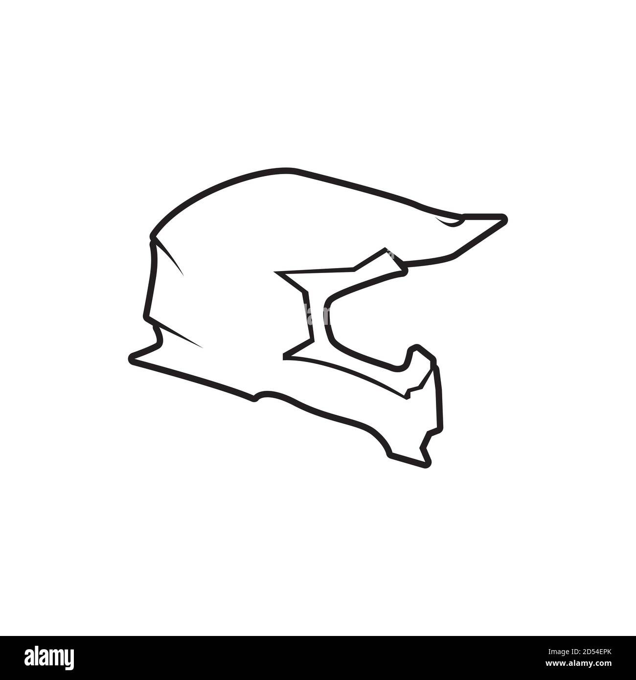 Helmet cross icon vector illustration template design Stock Vector ...