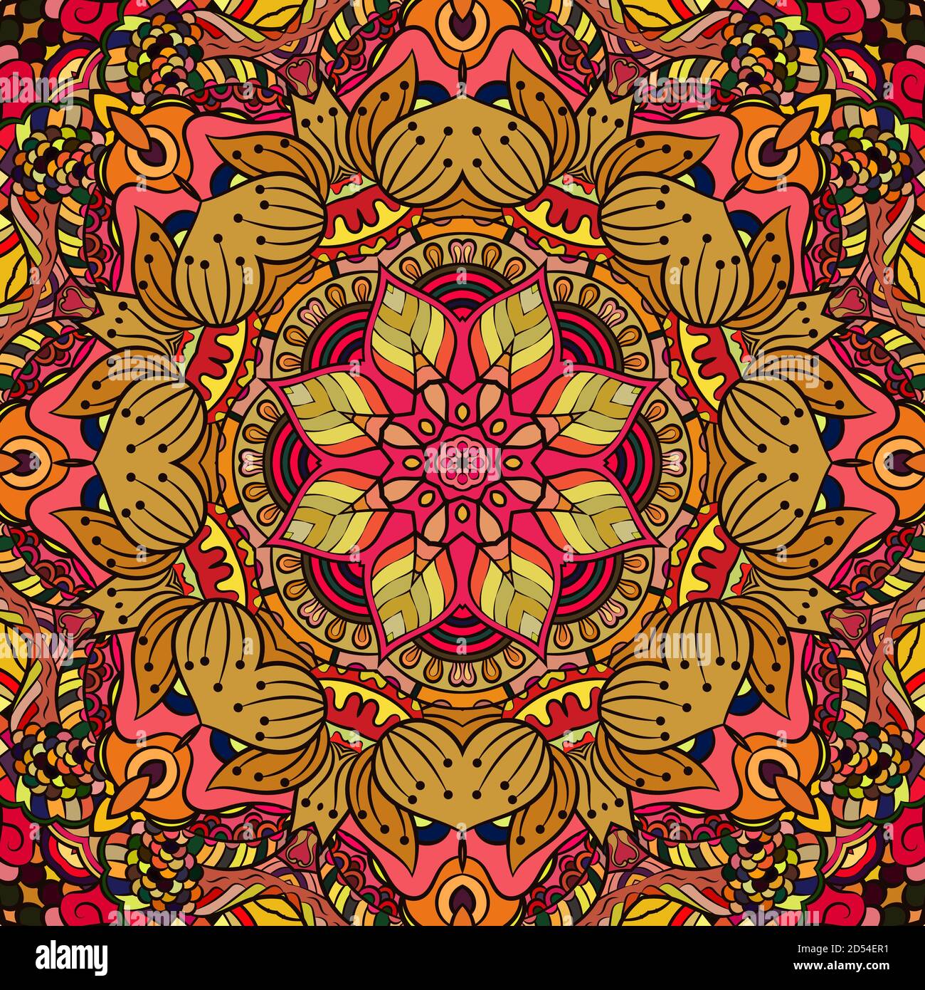 Seamless tracery tile mehndi design Stock Vector Image & Art - Alamy