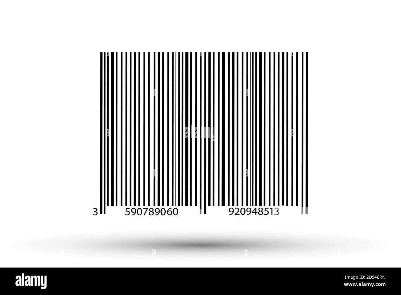 Realistic bar code icon. A modern simple flat barcode. Marketing, the ...