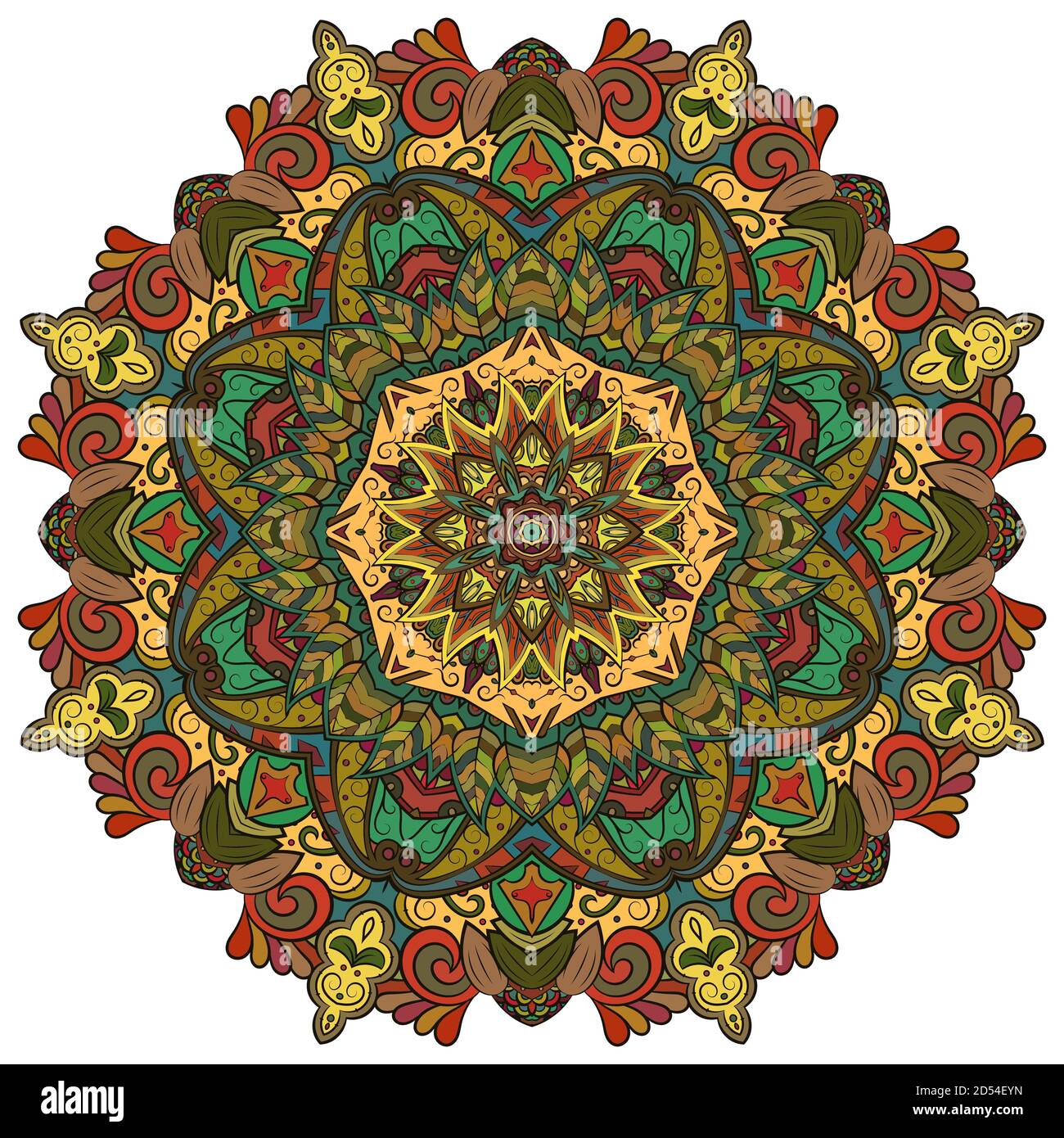 Mandala, tracery wheel mehndi design Stock Vector Image & Art - Alamy