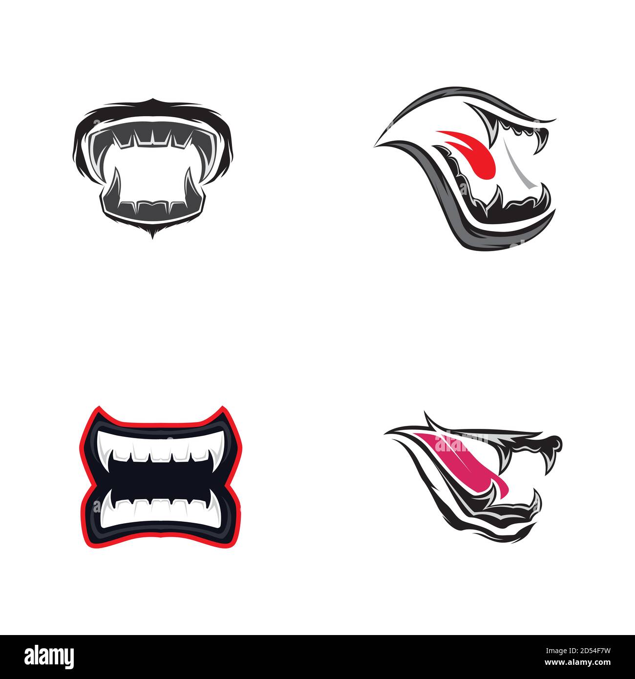 Mouth angry logo and symbol vector Stock Vector Image & Art - Alamy