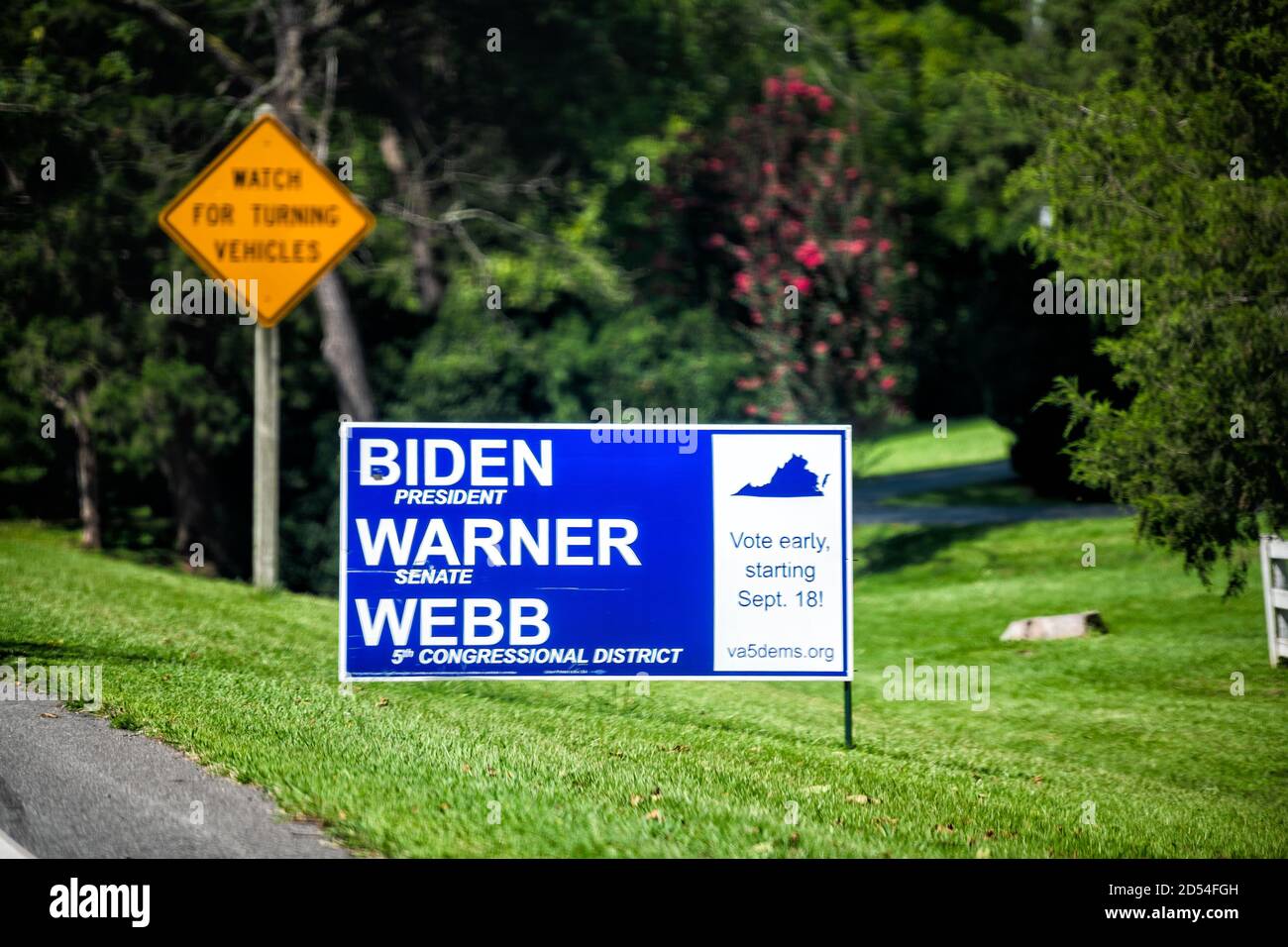 Charlottesville, USA - August 30, 2020: Presidential election political ...