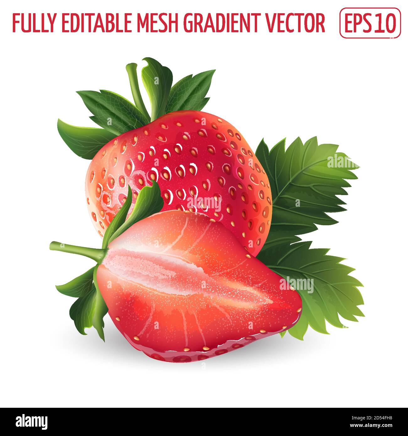Fresh ripe delicious strawberries Stock Vector Images - Alamy