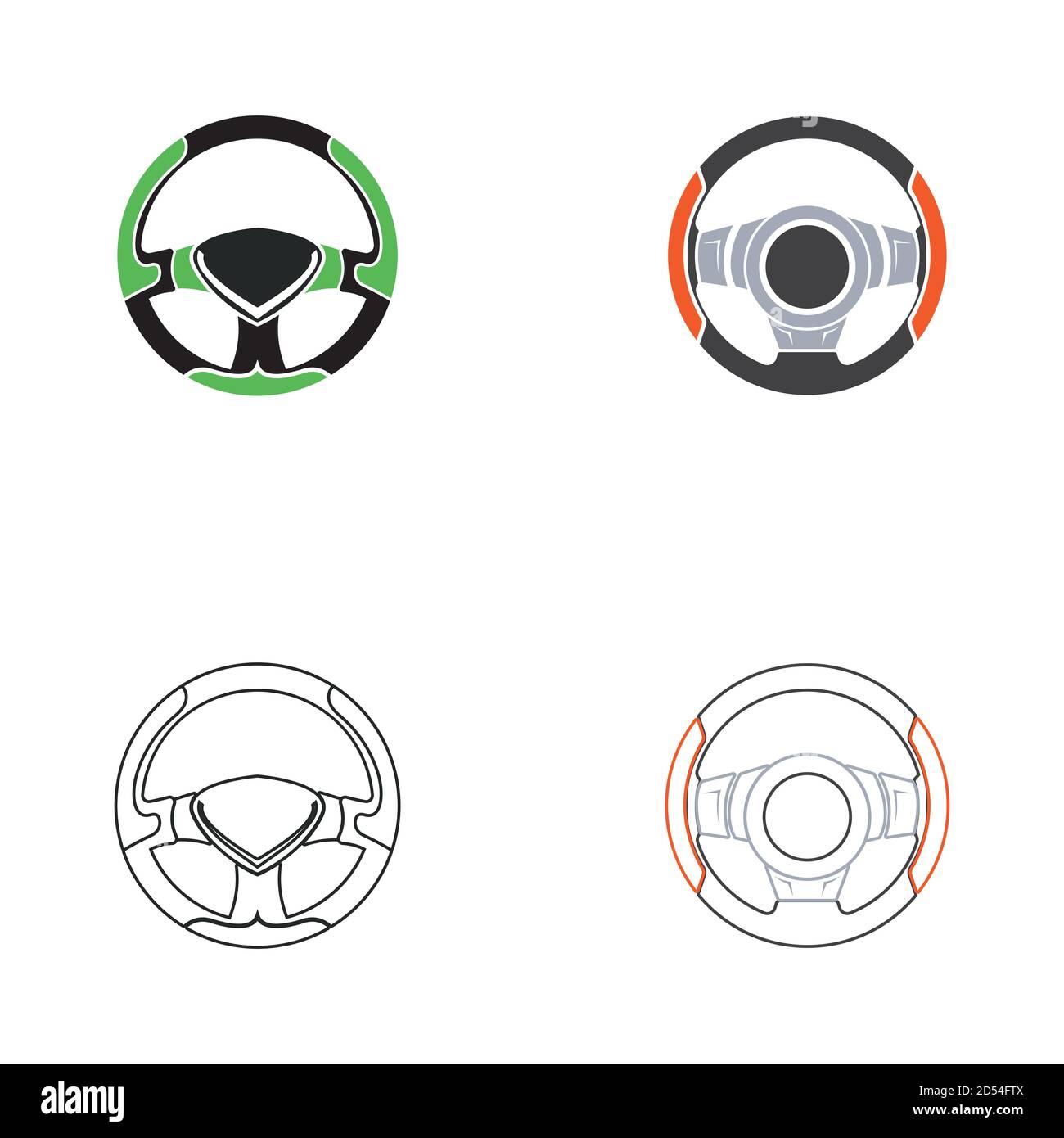 Steering Wheel vector image logo Stock Vector Image & Art - Alamy