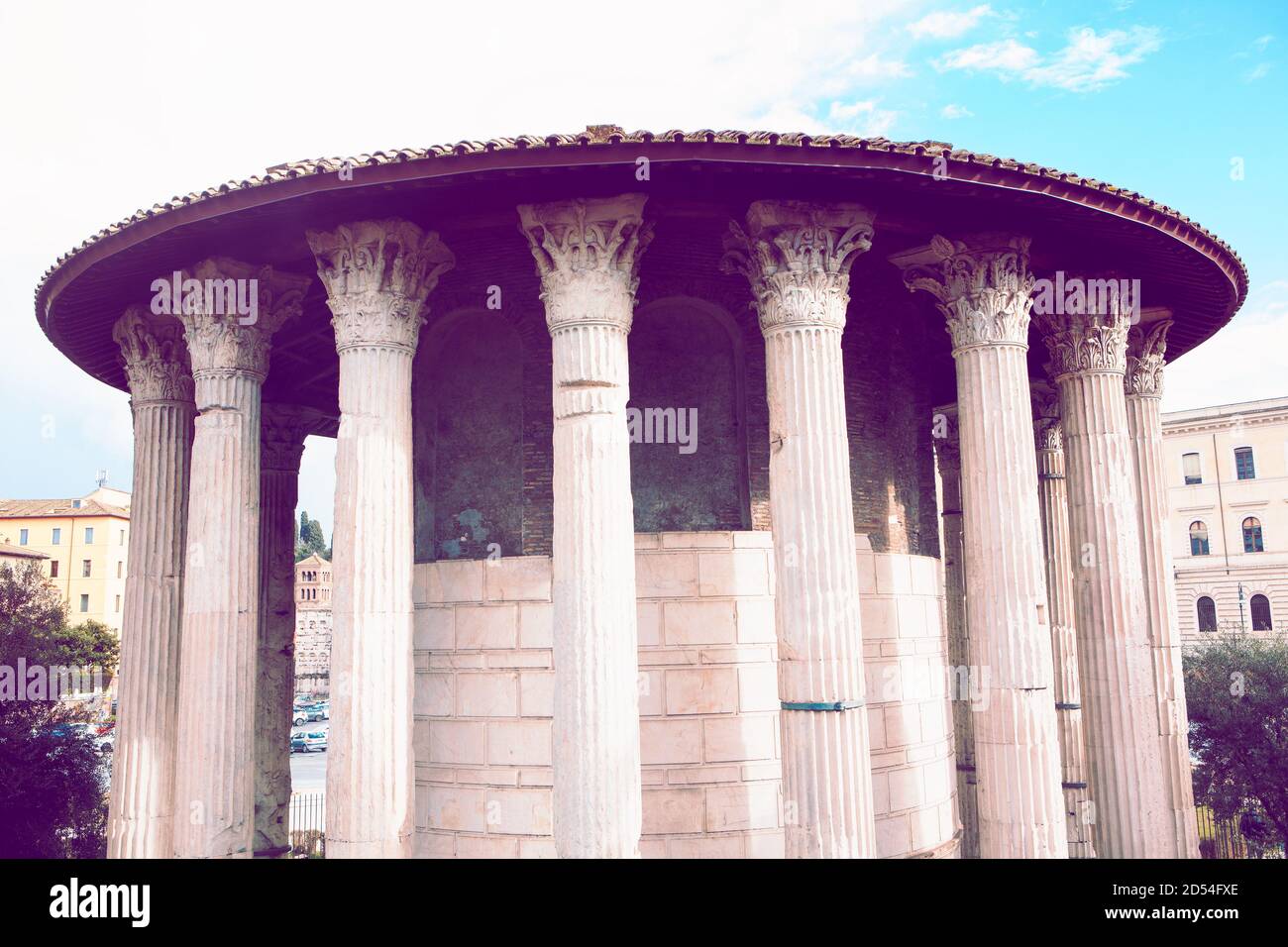 Temple of Hercules Victor in Rome . Photo of ancient Rome architecture ...