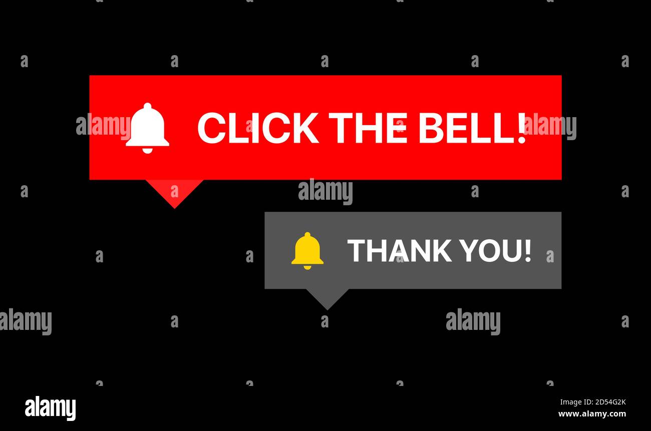 Click The Bell Notification. Thank You Notification. Subscribe Reaction ...