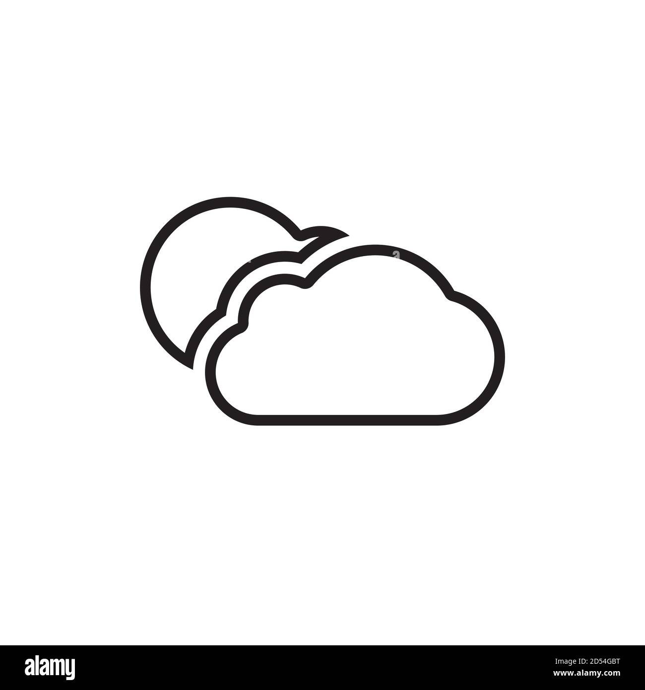 Cloud Line logo vector icon Stock Vector Image & Art - Alamy