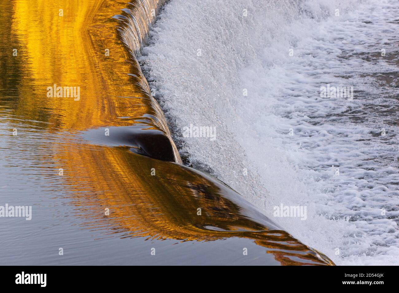 Old Mill dam at Humber River in Autumn, Toronto, Ontario, Canada Stock ...