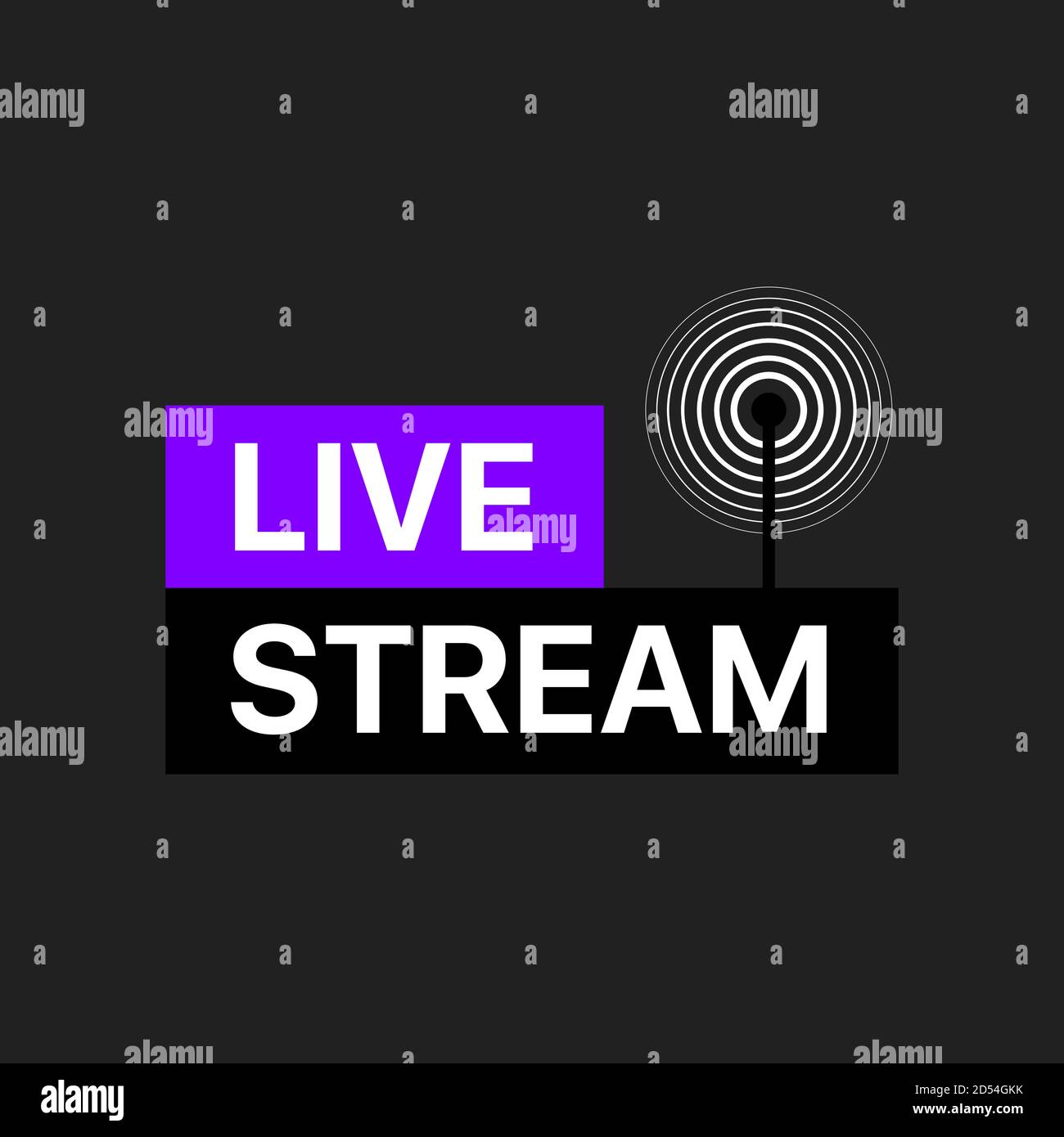 Live Stream Lower Third Vector Illustration Stock Vector Image & Art ...