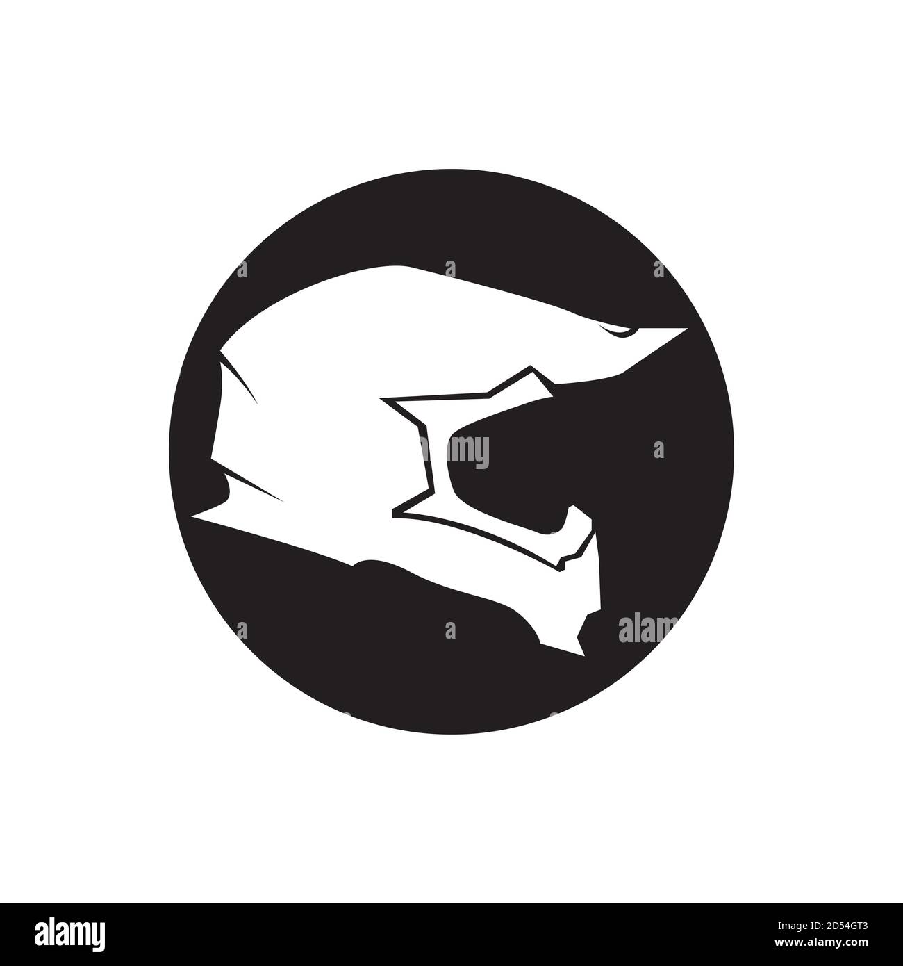 Helmet cross icon vector illustration template design Stock Vector ...