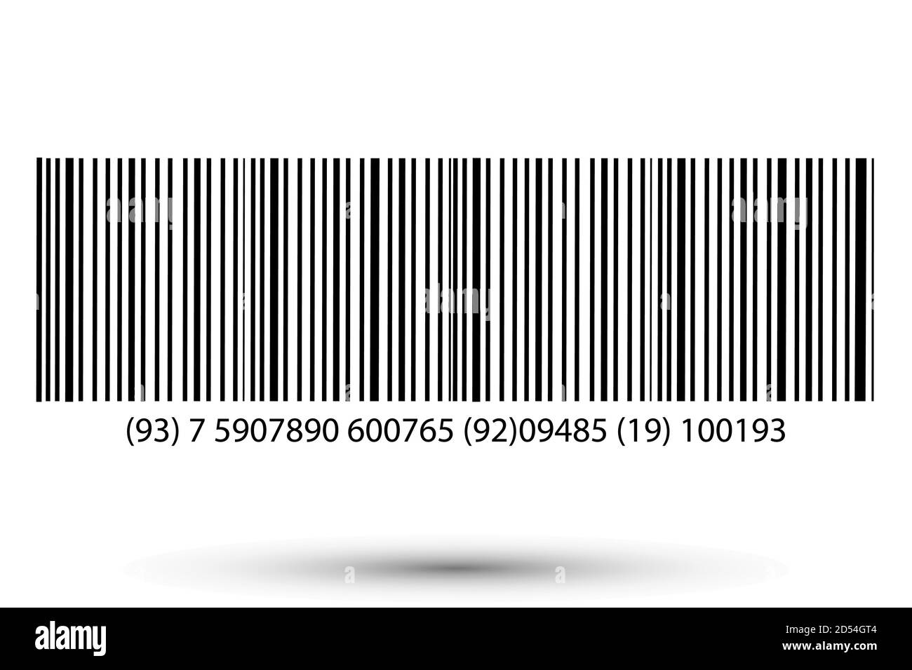 Realistic bar code icon. A modern simple flat barcode. Marketing, the ...