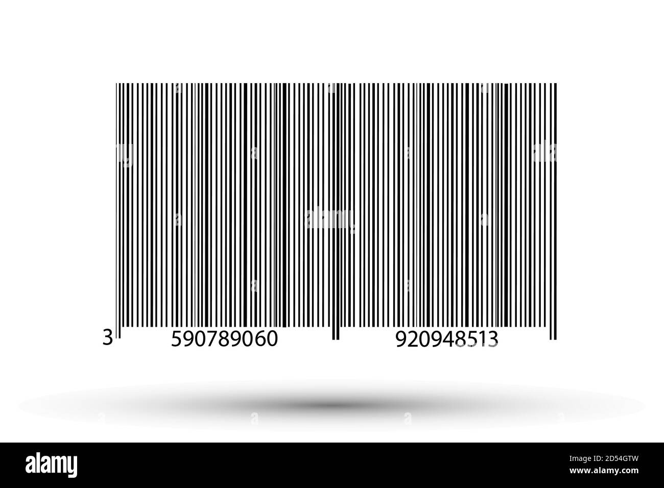 Realistic bar code icon. A modern simple flat barcode. Marketing, the ...