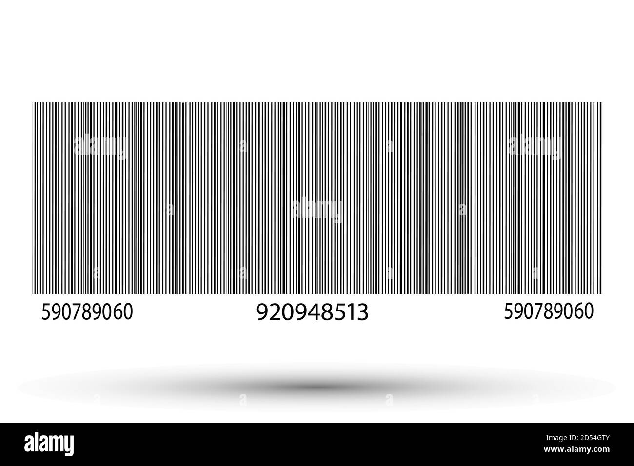 Realistic bar code icon. A modern simple flat barcode. Marketing, the ...
