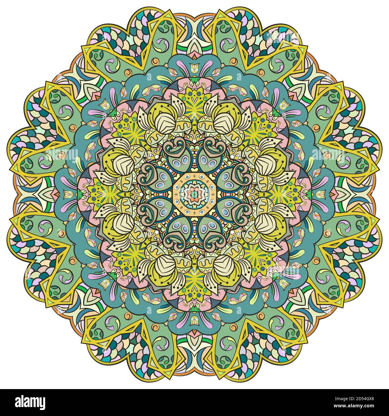 Mandala, tracery wheel mehndi design Stock Vector Image & Art - Alamy