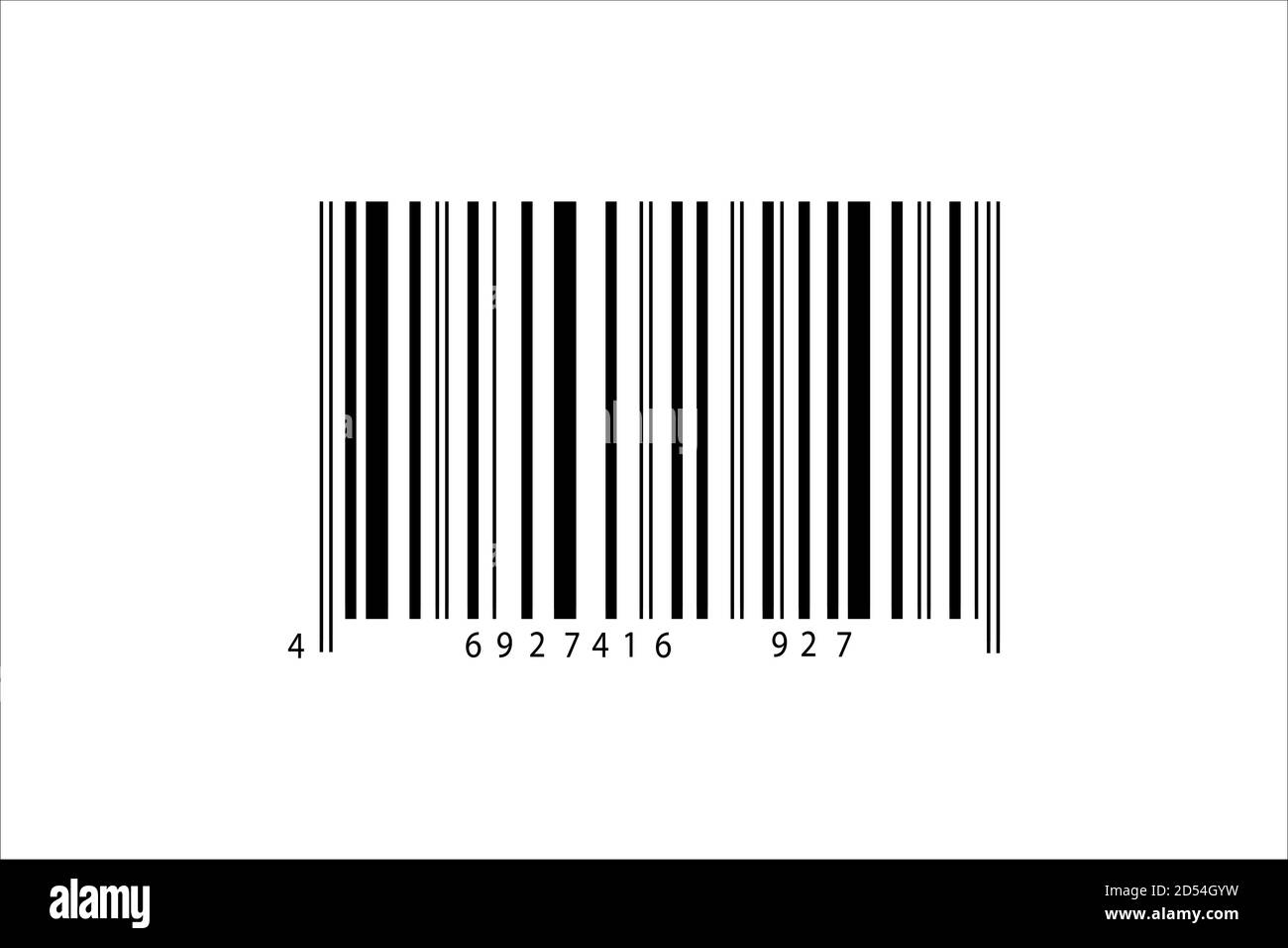 Realistic bar code icon. A modern simple flat barcode. Marketing, the ...