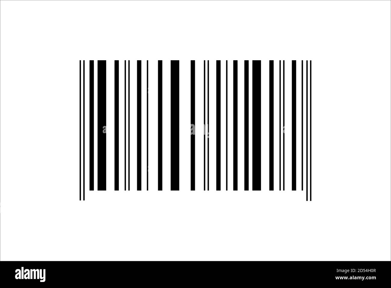 Realistic bar code icon. A modern simple flat barcode. Marketing, the ...