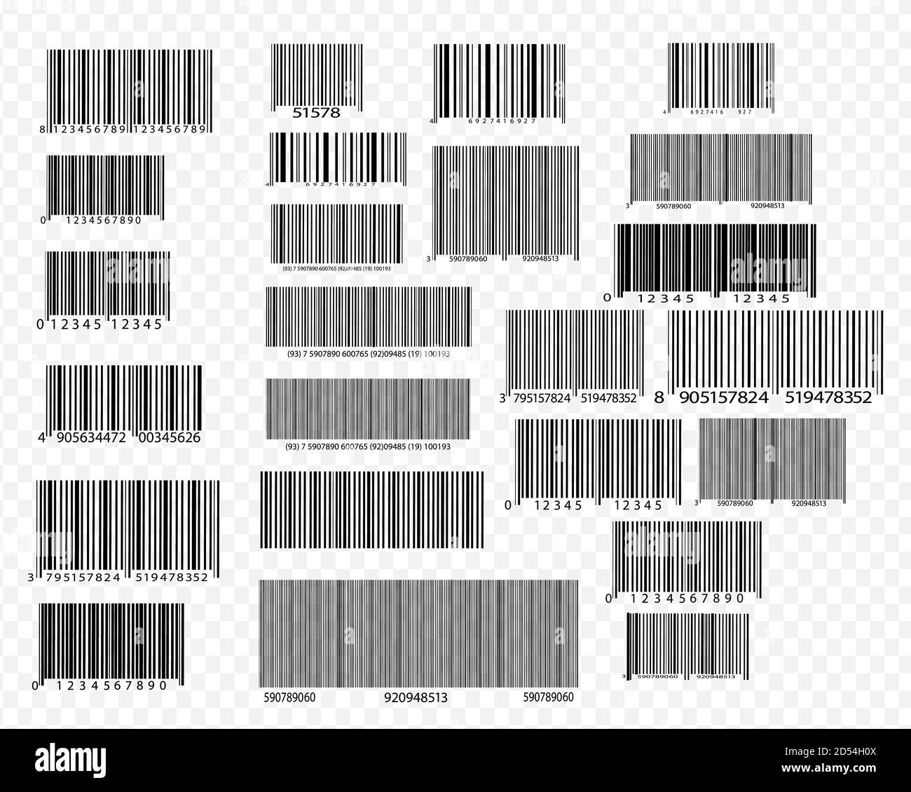 Realistic bar code icon. A modern simple flat barcode. Marketing, the ...