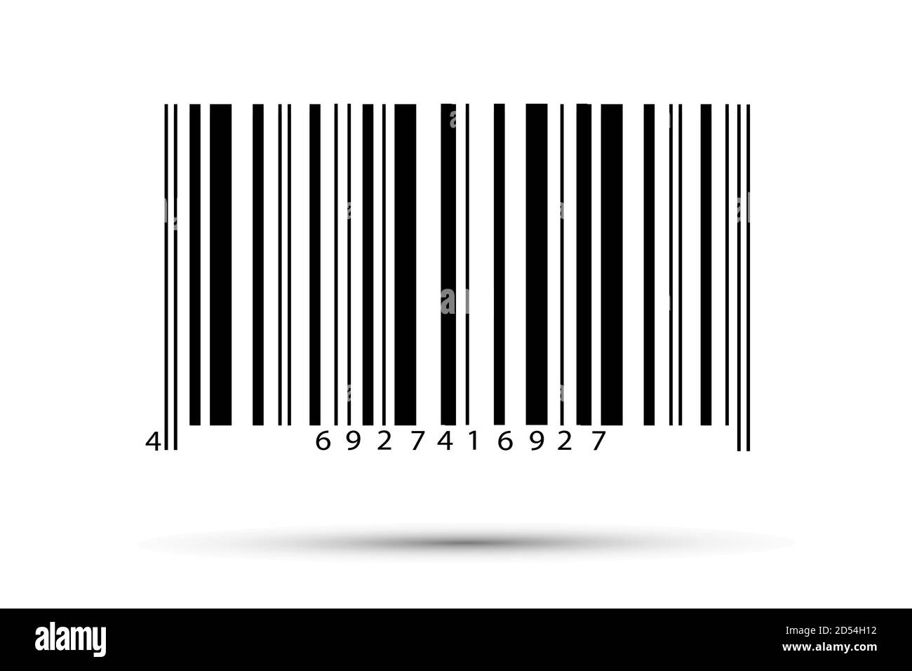 Realistic bar code icon. A modern simple flat barcode. Marketing, the ...