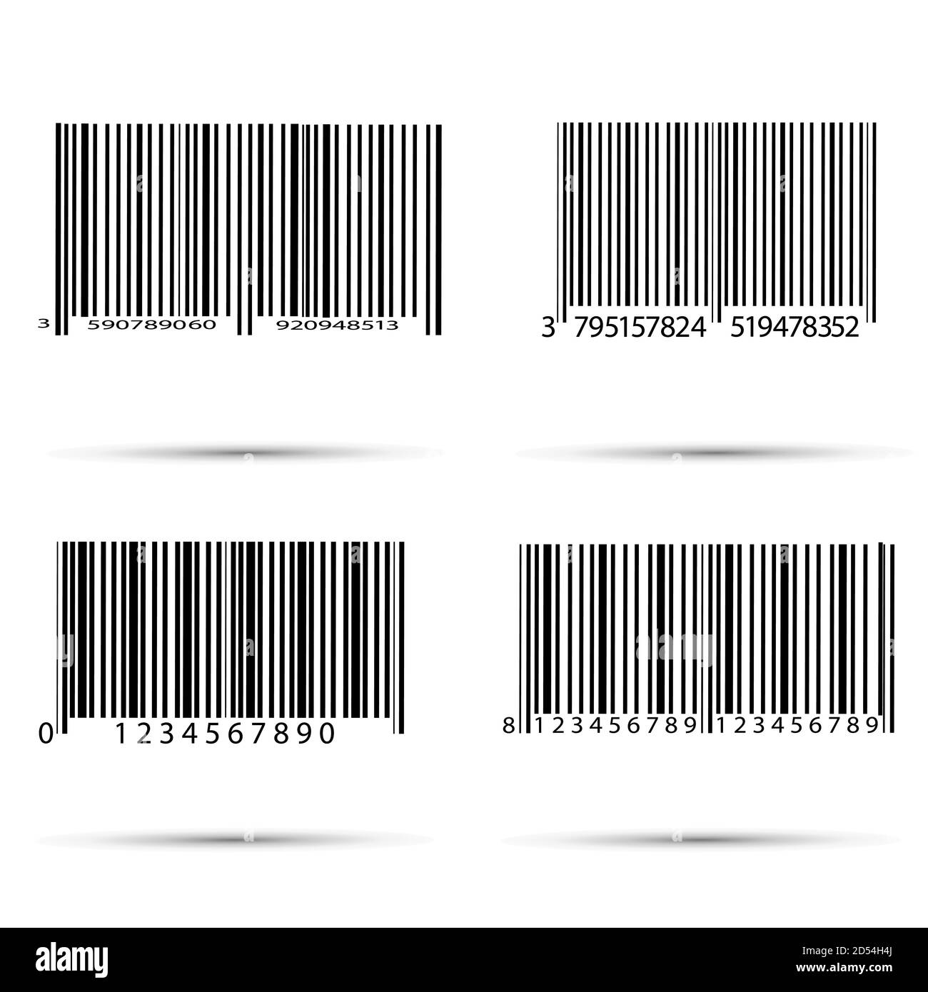Realistic bar code icon. A modern simple flat barcode. Marketing, the ...