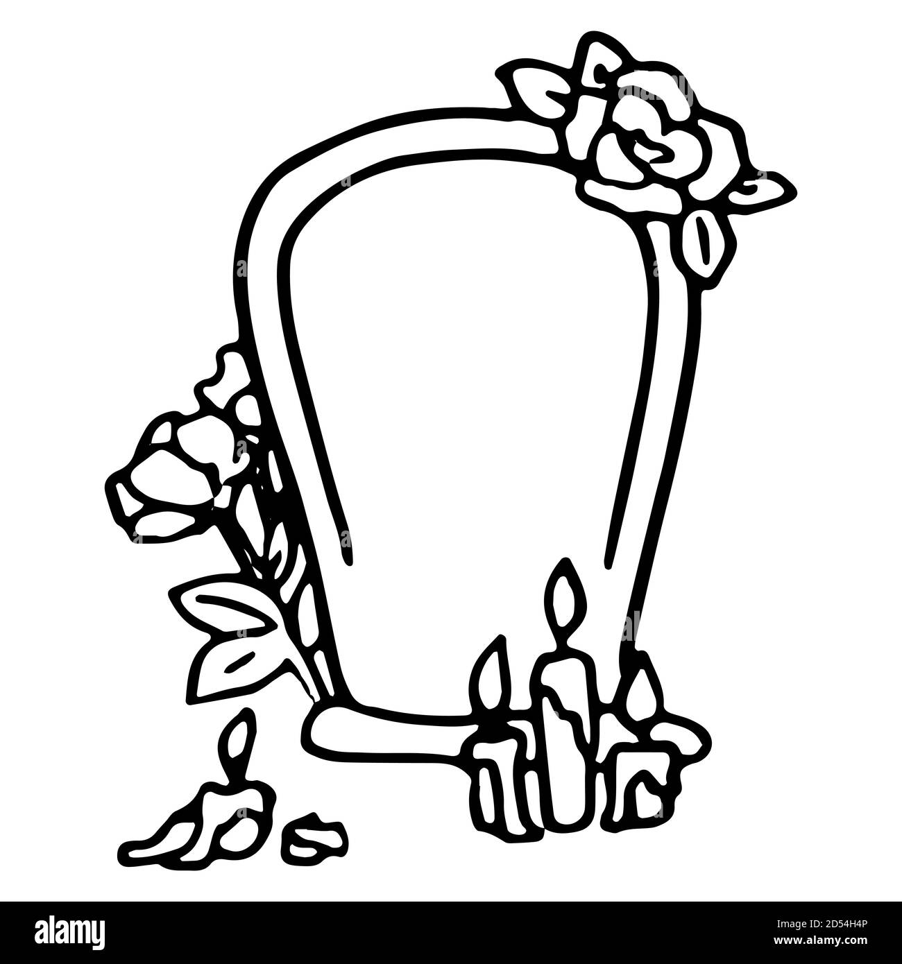 Day Of The Dead Graveyard Drawing