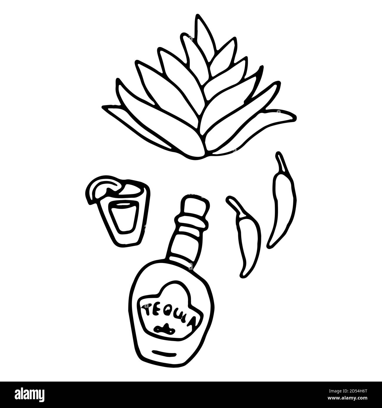 Tequila lime on background Black and White Stock Photos & Images - Alamy