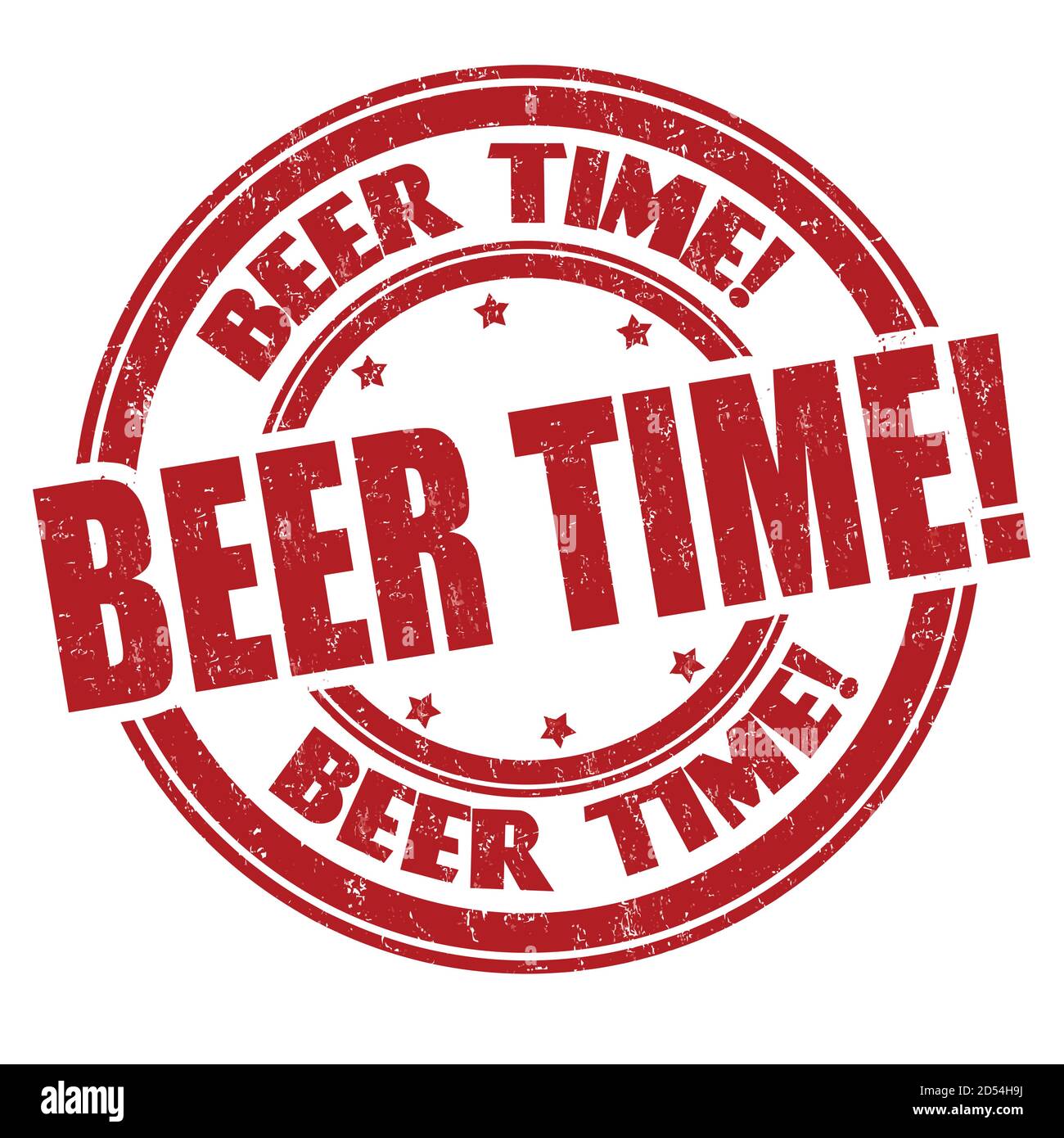 Beer time sign or stamp on white background, vector illustration Stock ...