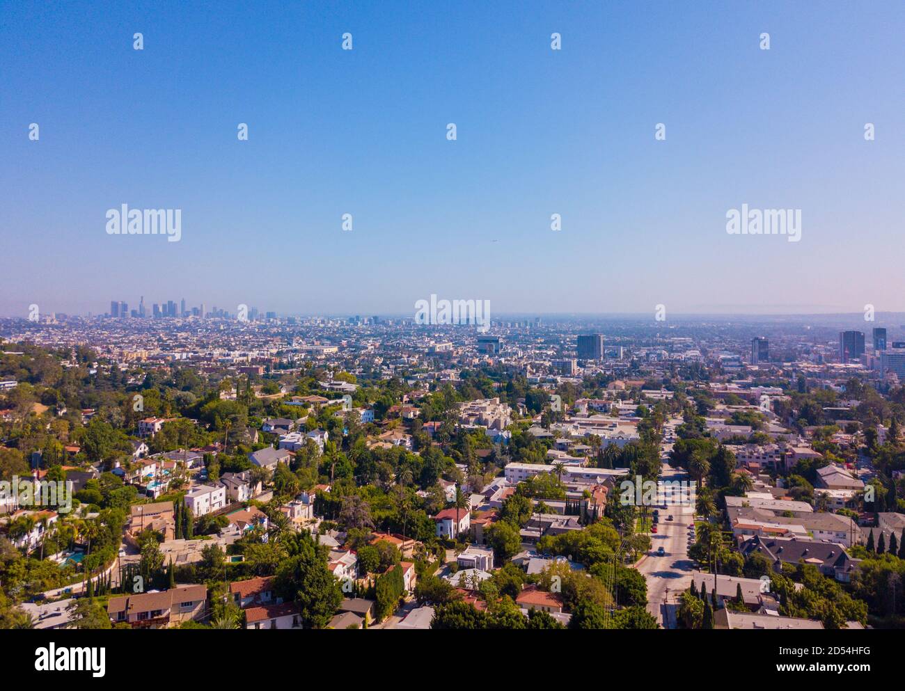 Aerial view of the Los Angeles city in California , USA Stock Photo - Alamy