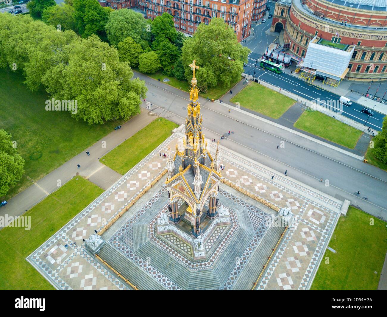 Prince Albert Memorial, Gothic Memorial to Prince Albert in Lond Stock ...