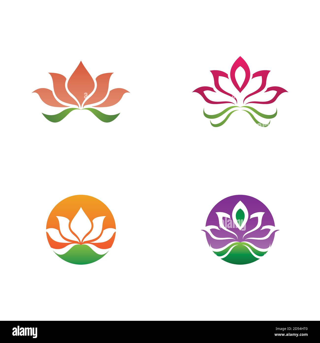Lotus Flower Sign for Wellness, Spa and Yoga. Vector Illustration Stock ...