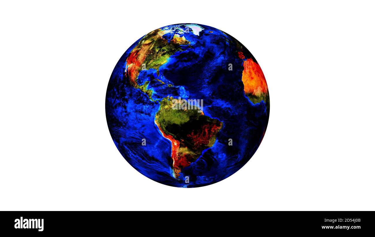 Planet earth white background Stock Photo - Alamy