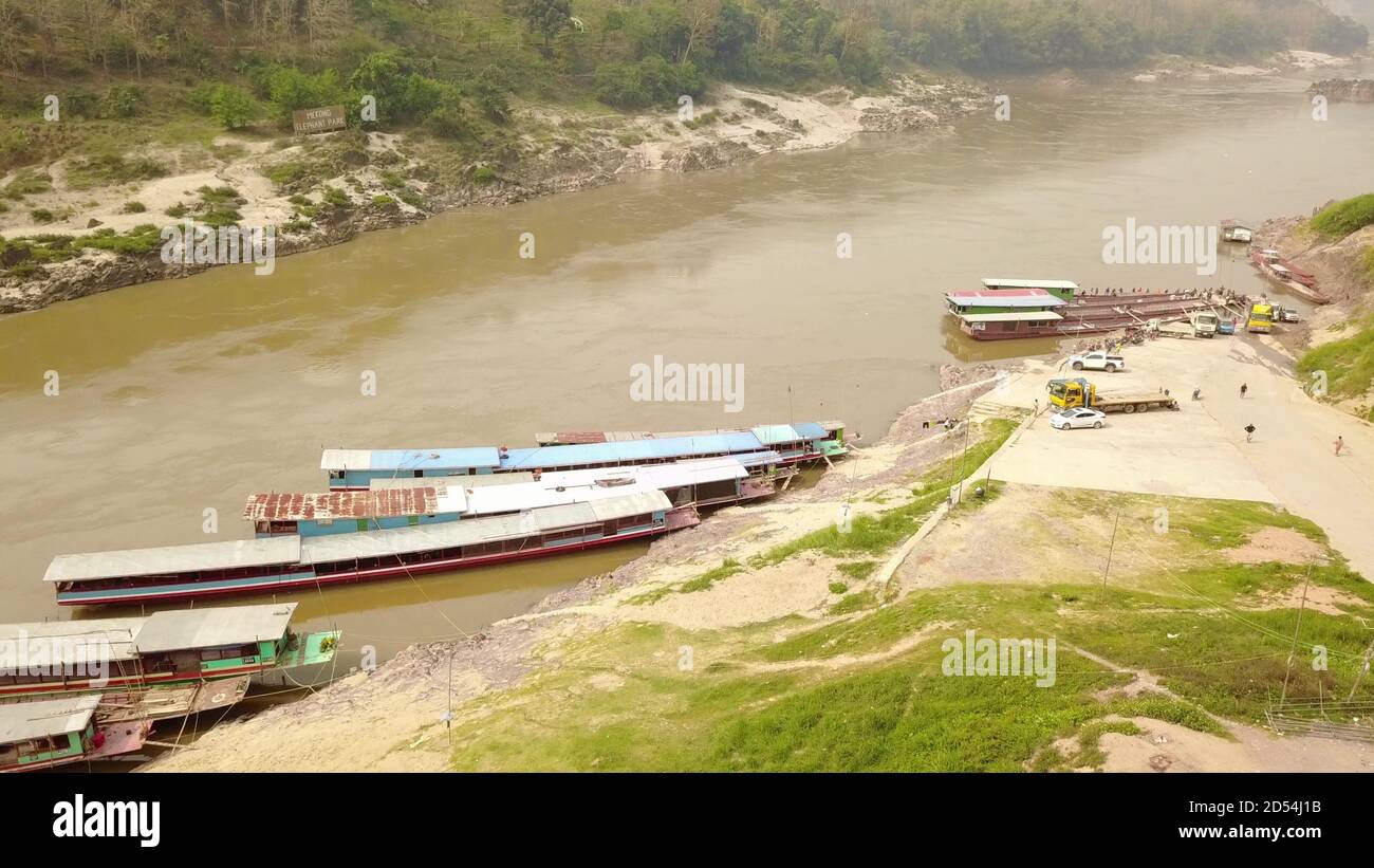 Mekong delta aerial boats hi-res stock photography and images - Alamy