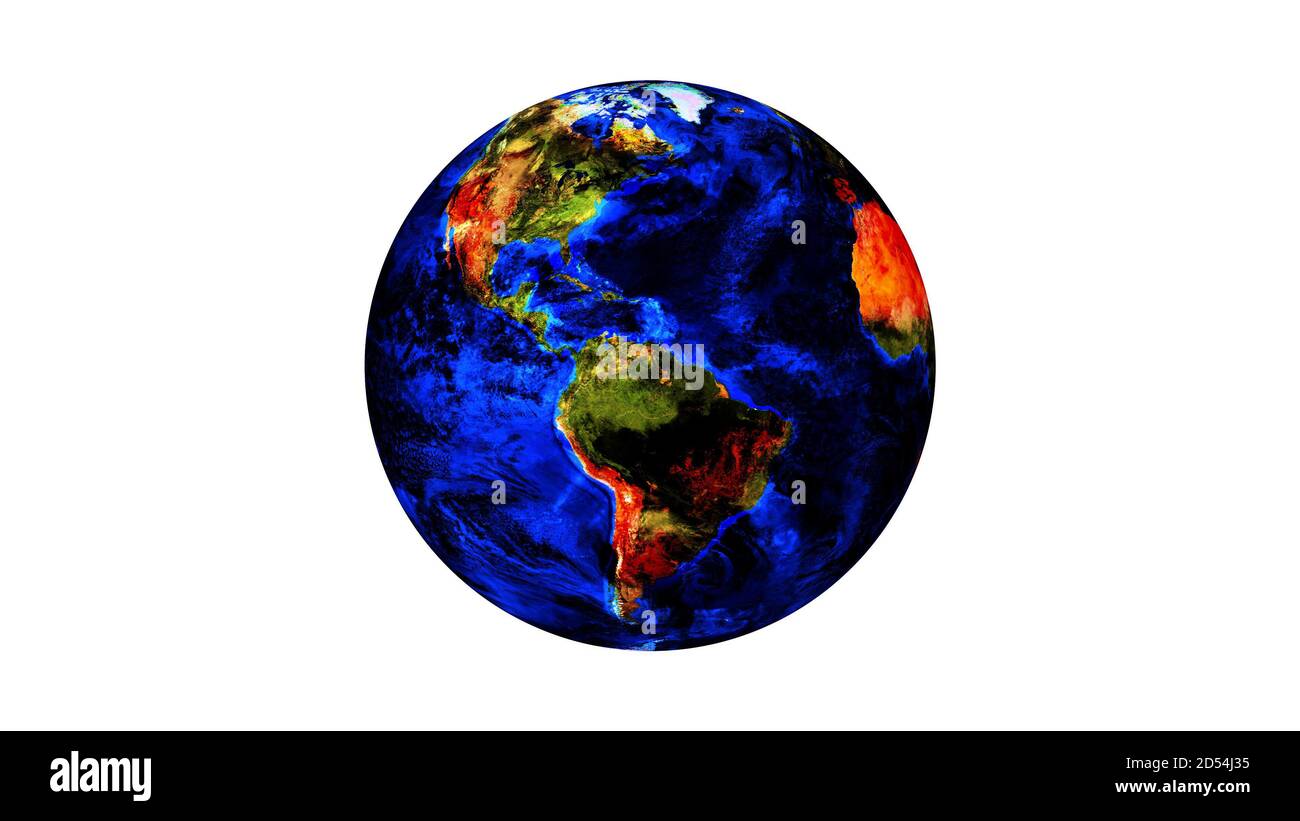 Planet earth white background Stock Photo - Alamy