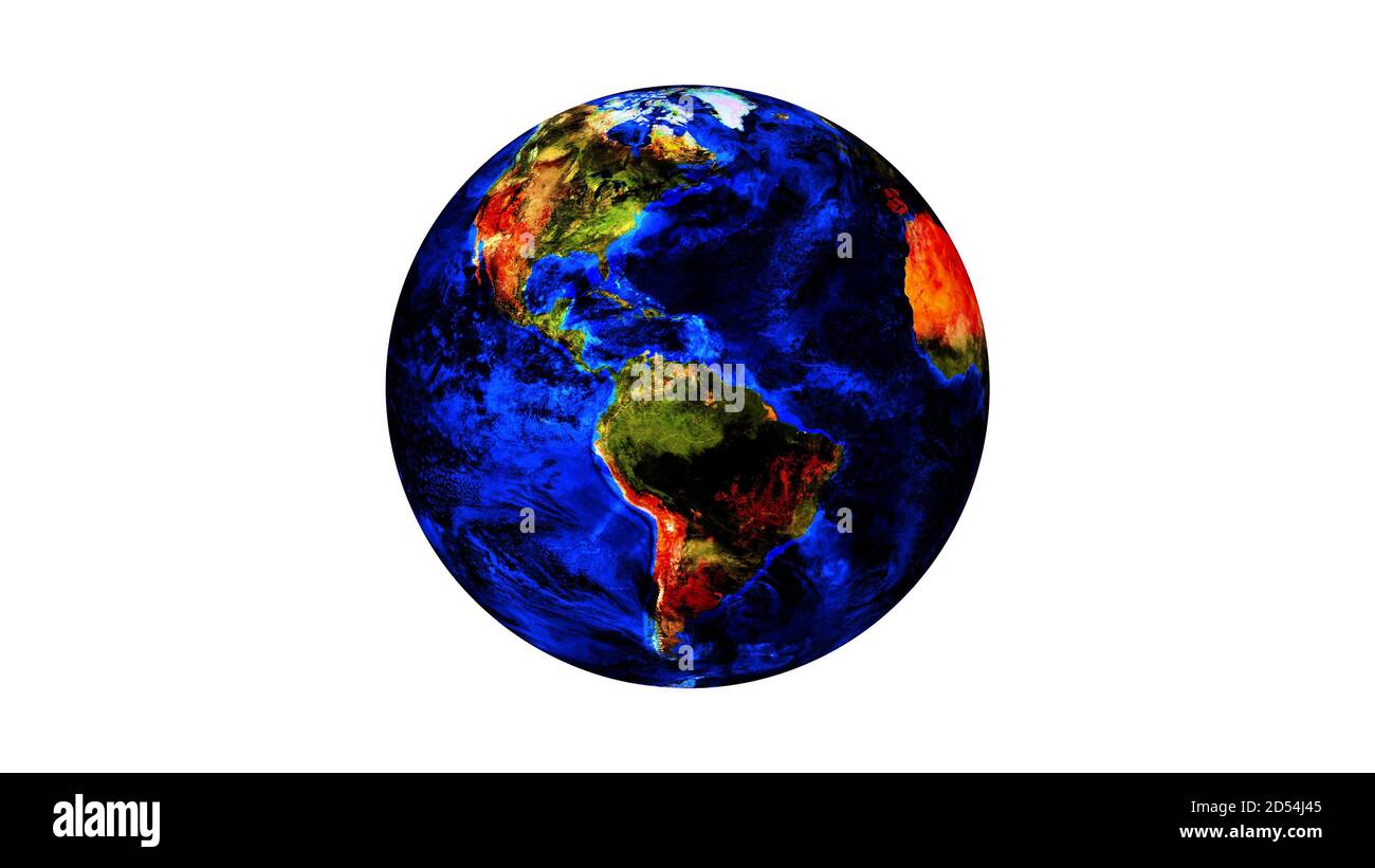 Planet earth white background Stock Photo - Alamy