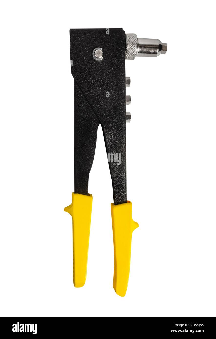 Photo of isolated riveter hand tool side view on white background Stock ...