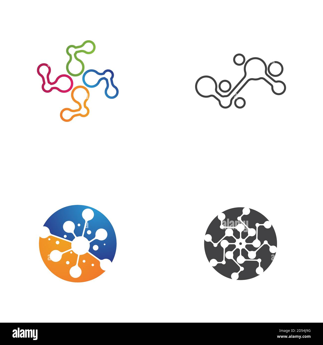 Molecule symbol logo template vector illustration design Stock Vector ...