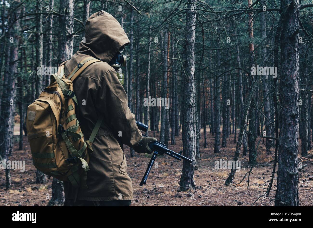 Photo of a nuclear war stalker soldier standing and posing in soviet ...