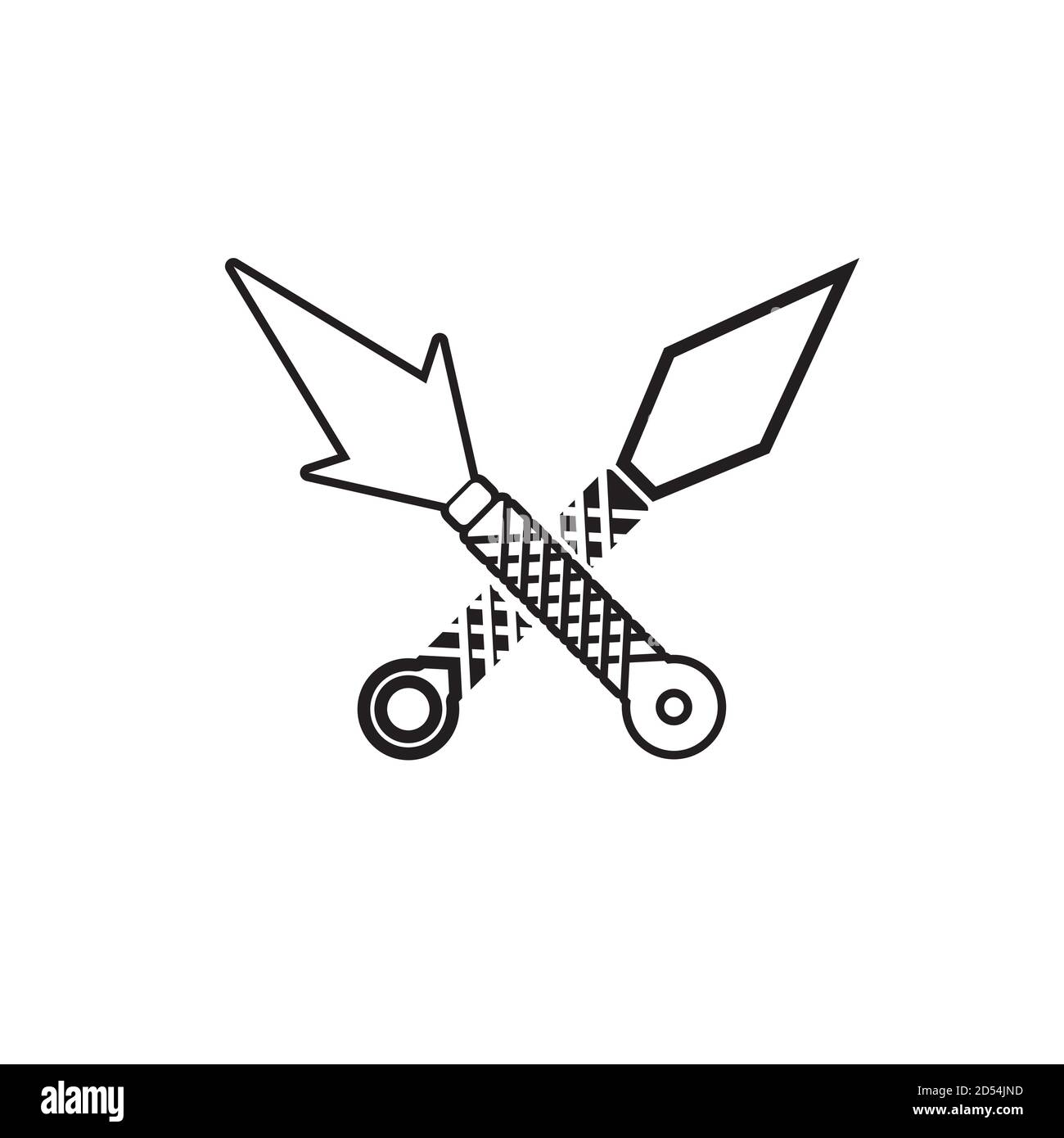 ninja weapons vector logo and symbol Stock Vector Image & Art - Alamy
