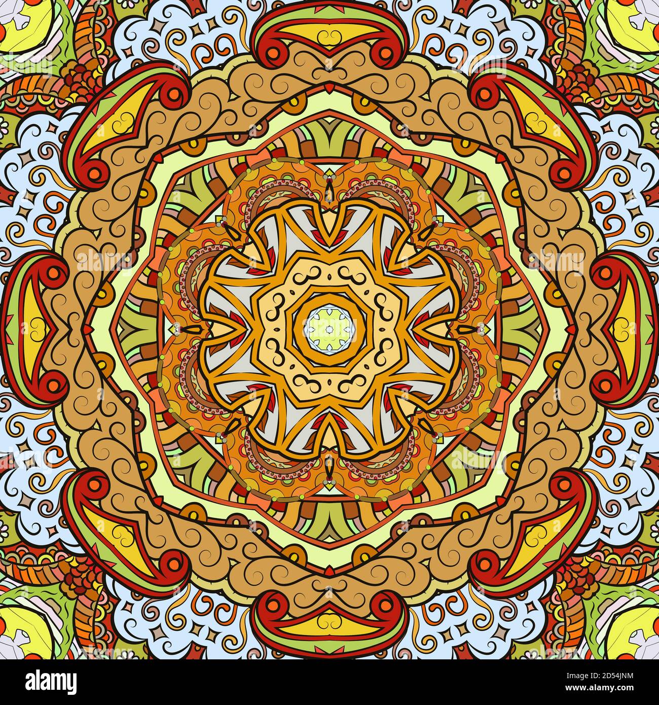 Seamless tracery tile mehndi design Stock Vector Image & Art - Alamy