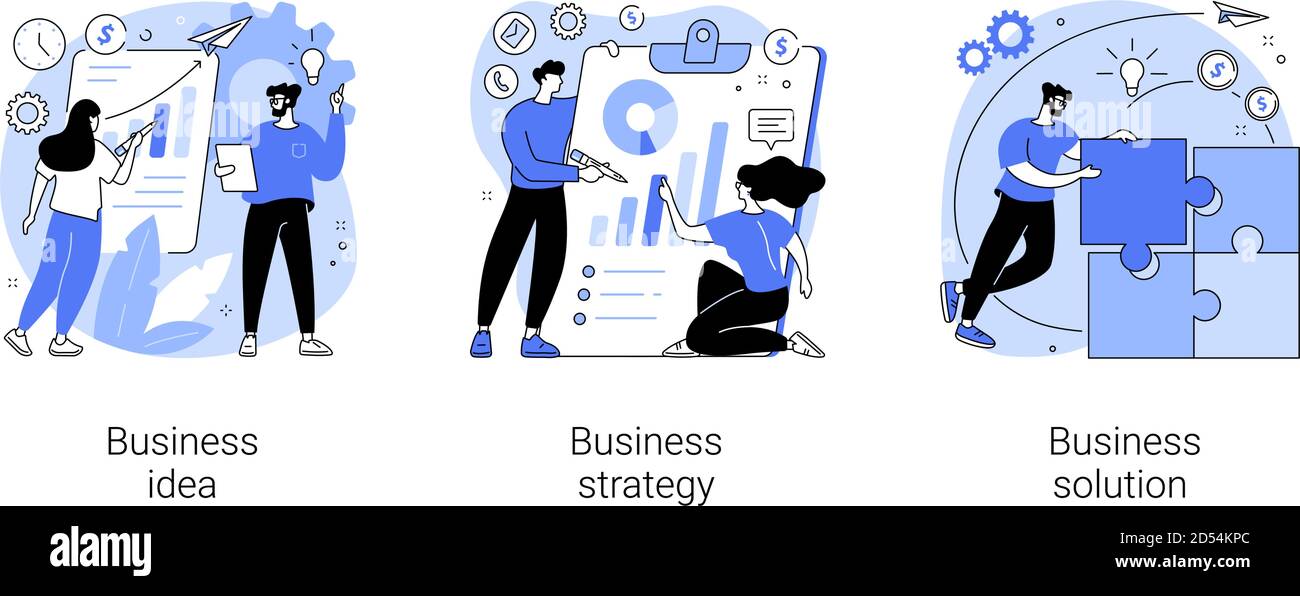 Business plan abstract concept vector illustrations Stock Vector Image ...